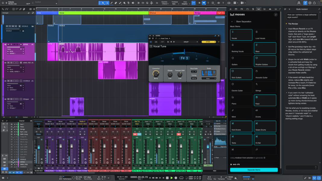 Fender Studio Pro 8.1 Adds Studio Assistant, Moises Integration, and ...